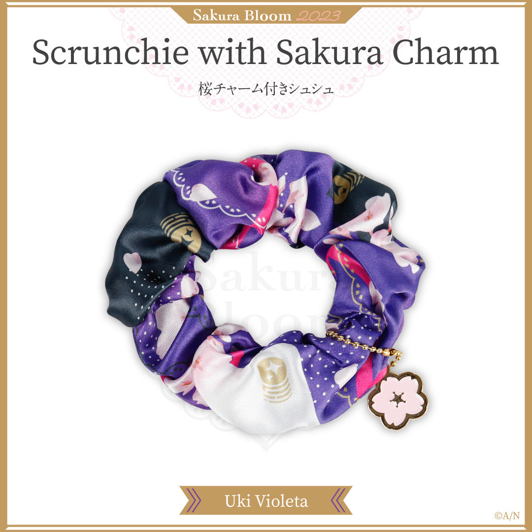 "Sakura Bloom 2023" Scrunchie with Sakura Charm – NIJISANJI EN Official Store